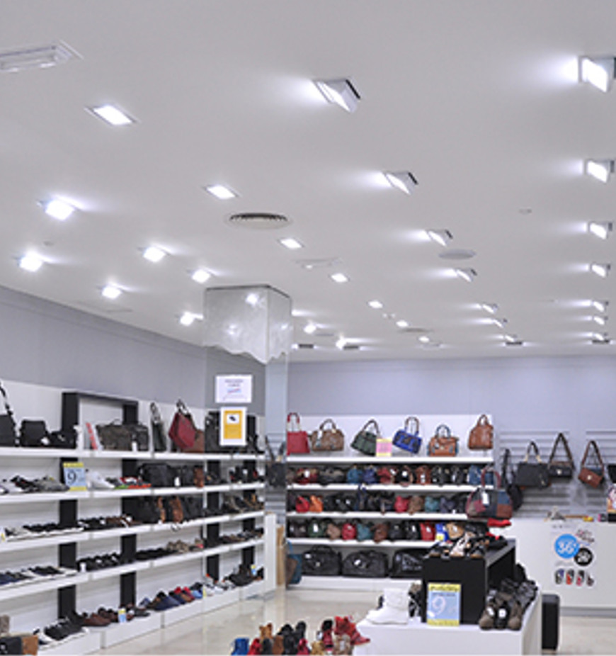 Éclairage de magasin